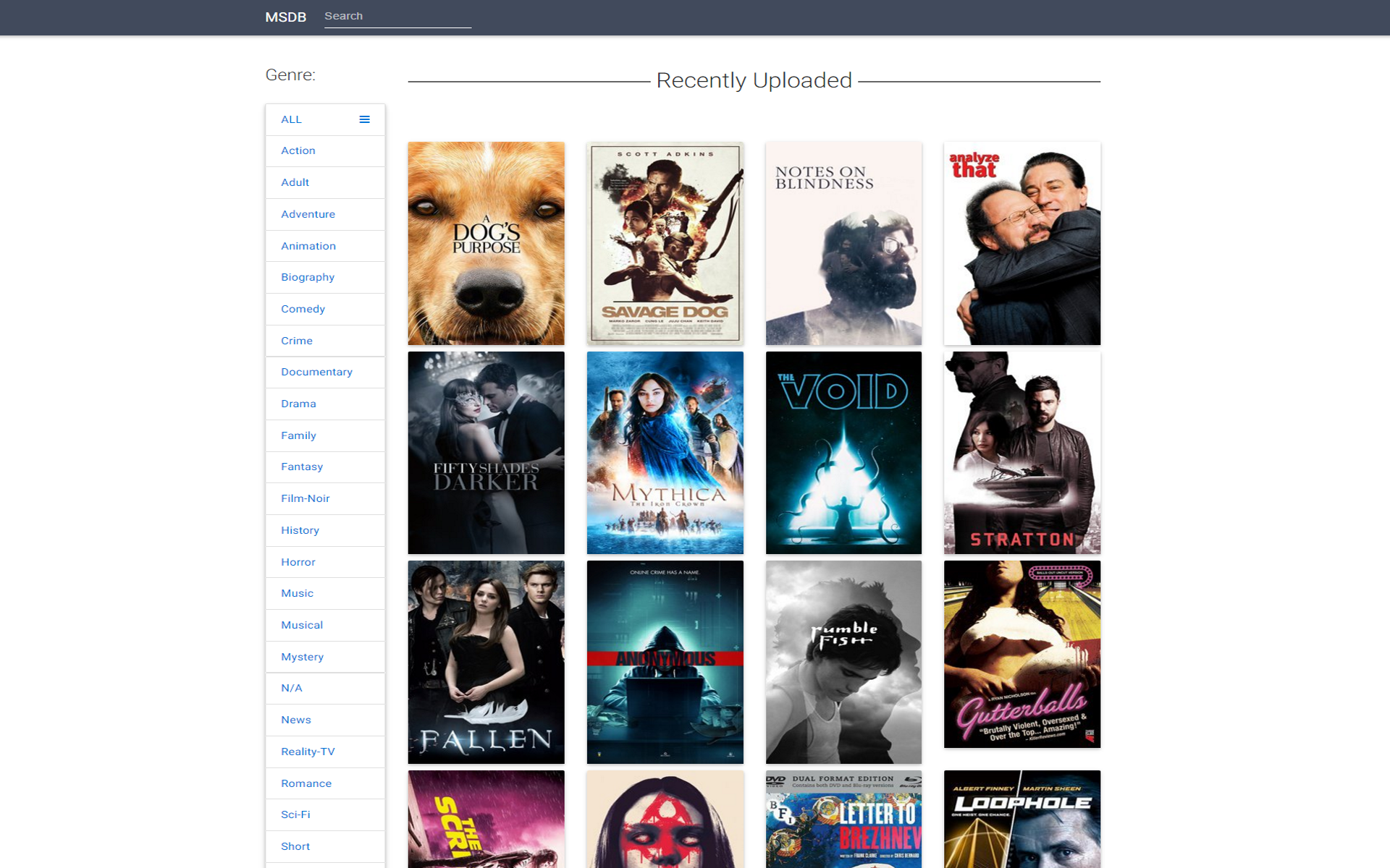MSDB Movie Subtitles Database EcoDevs